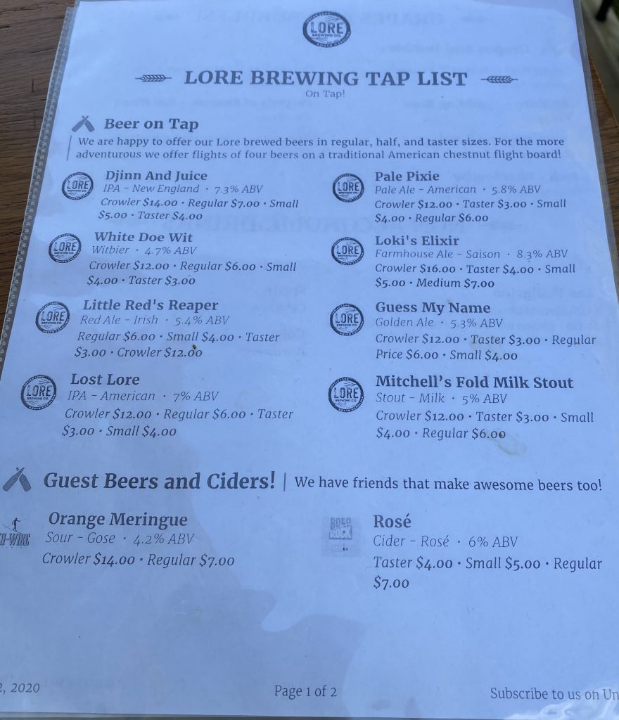 Lore Brewing Co. – Craft Beer Spots